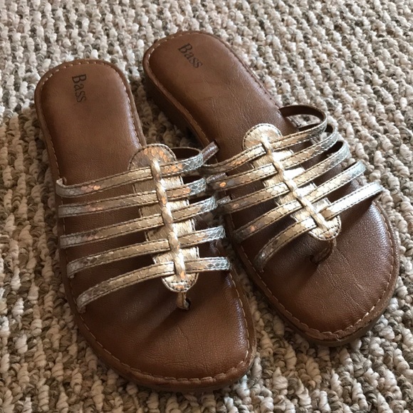 Bass | Shoes | Bass Silver Sandals | Poshmark